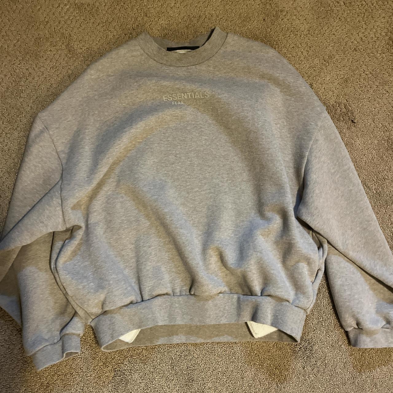 Essentials crewneck sweatshirt worn once, size small... | Depop