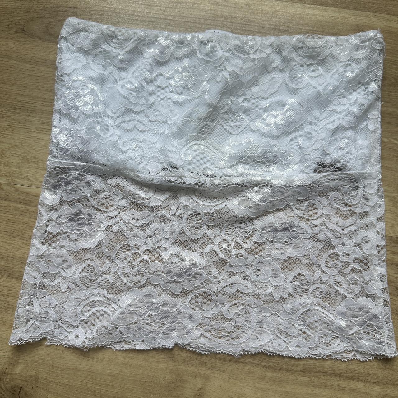 Subdued White lace tube top #subdued one size... | Depop