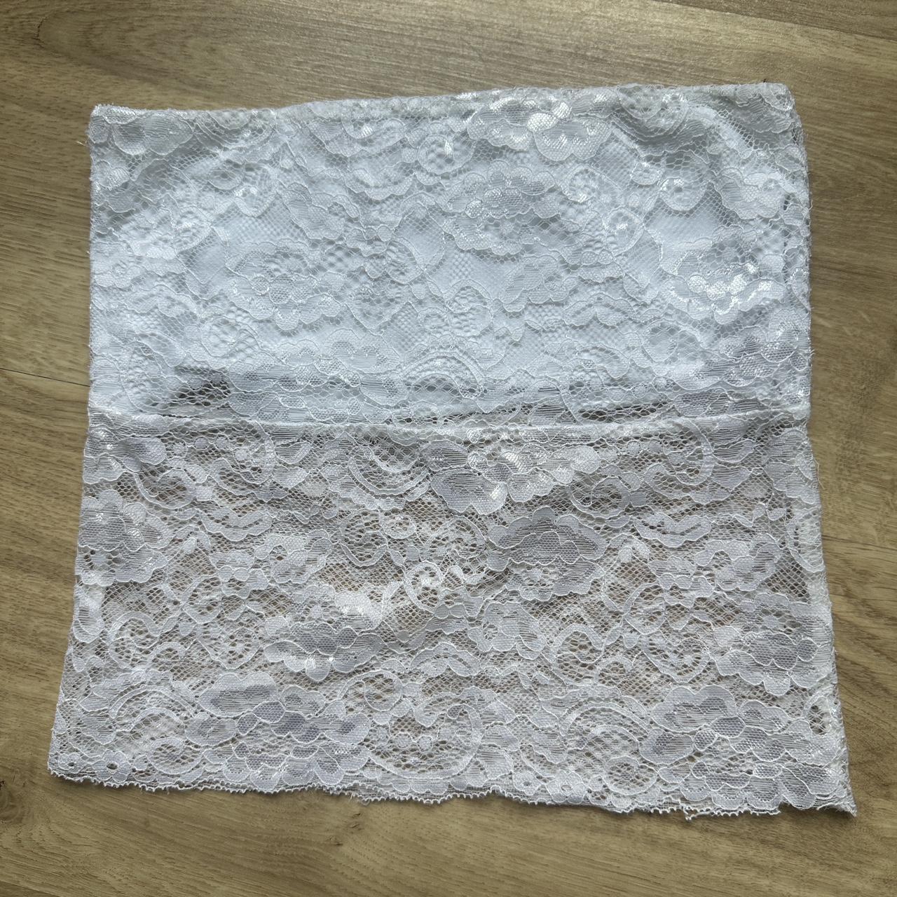 Subdued White lace tube top #subdued one size... | Depop