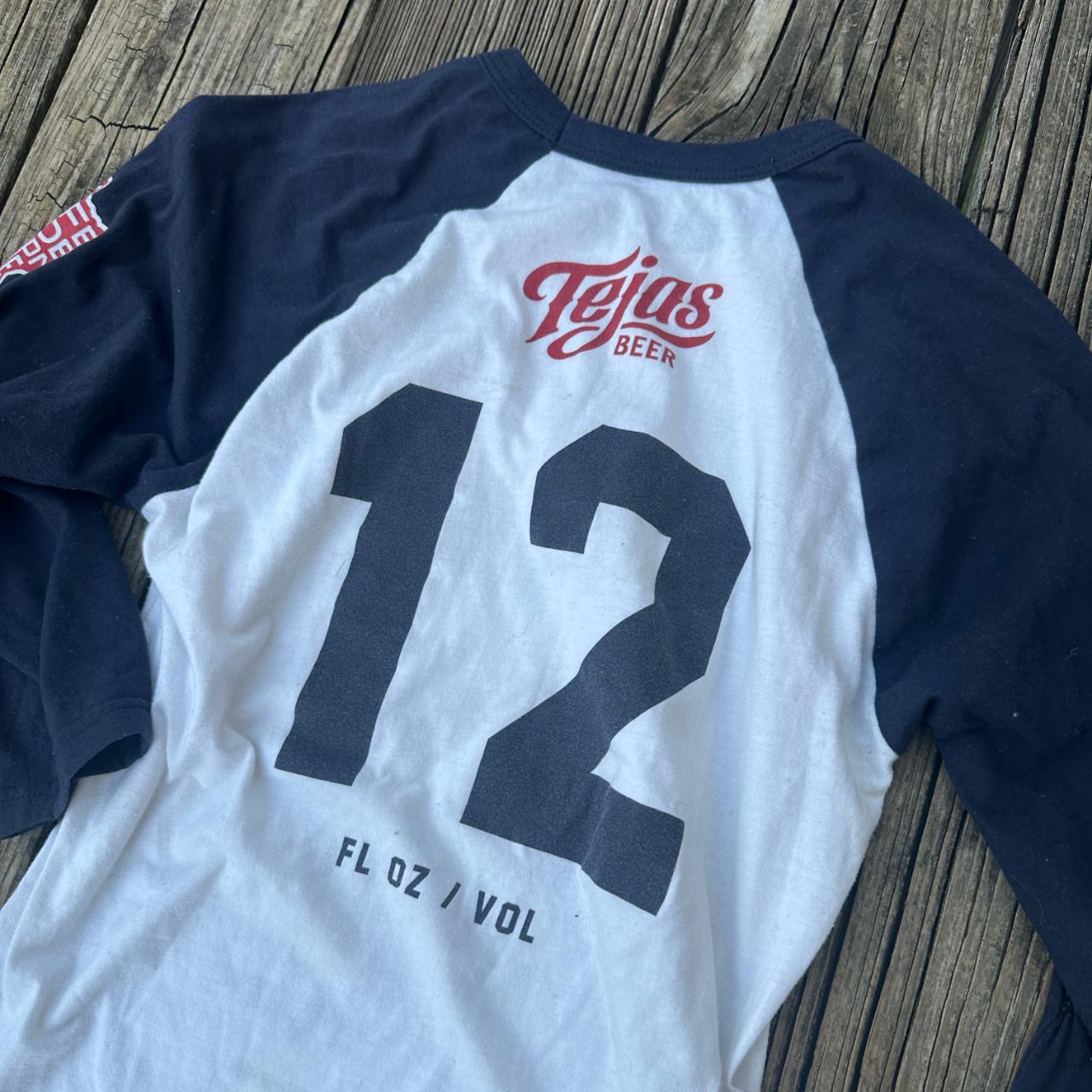 'tejas playboys' baseball tee size: no... | Depop