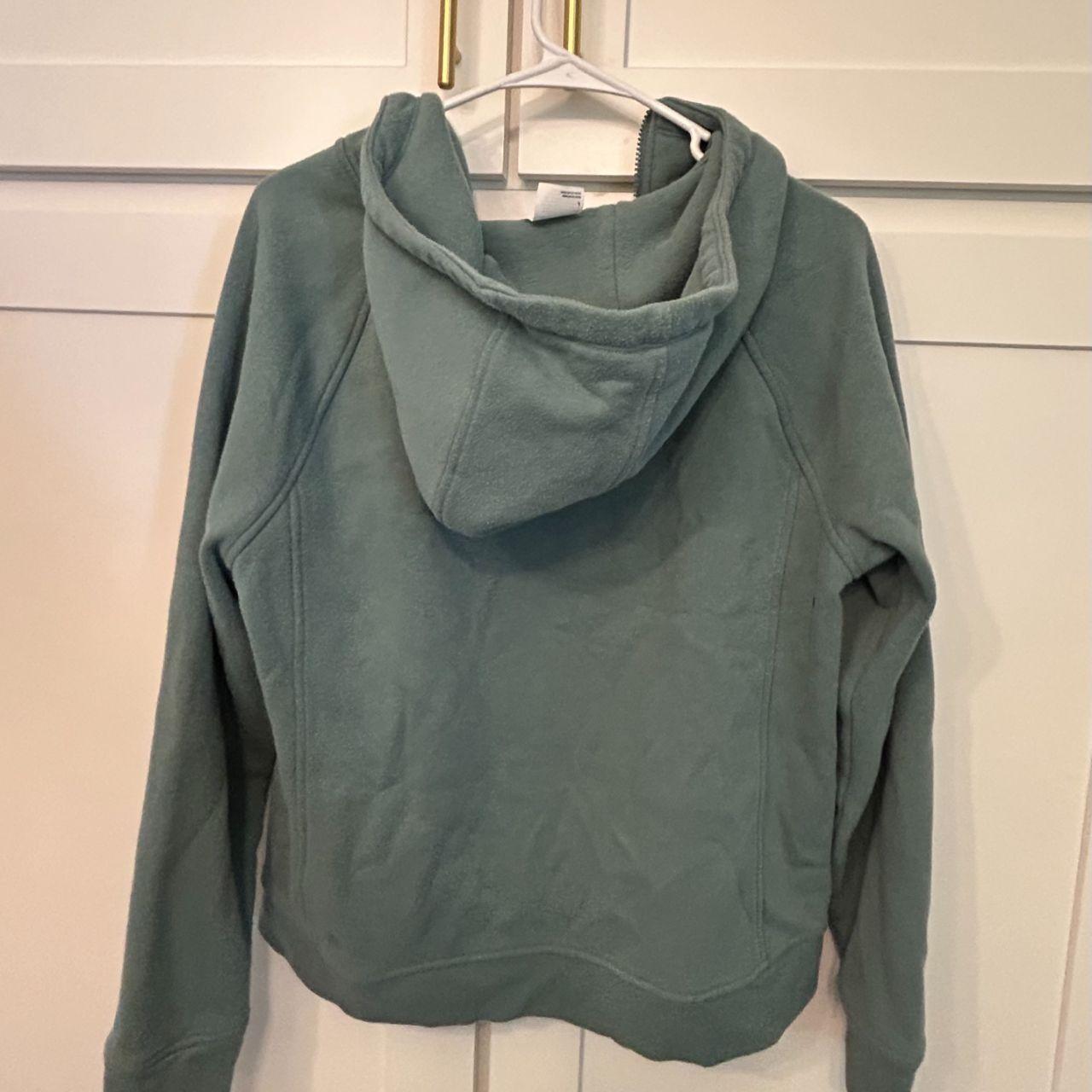 soft scuba sage green zip up | Depop