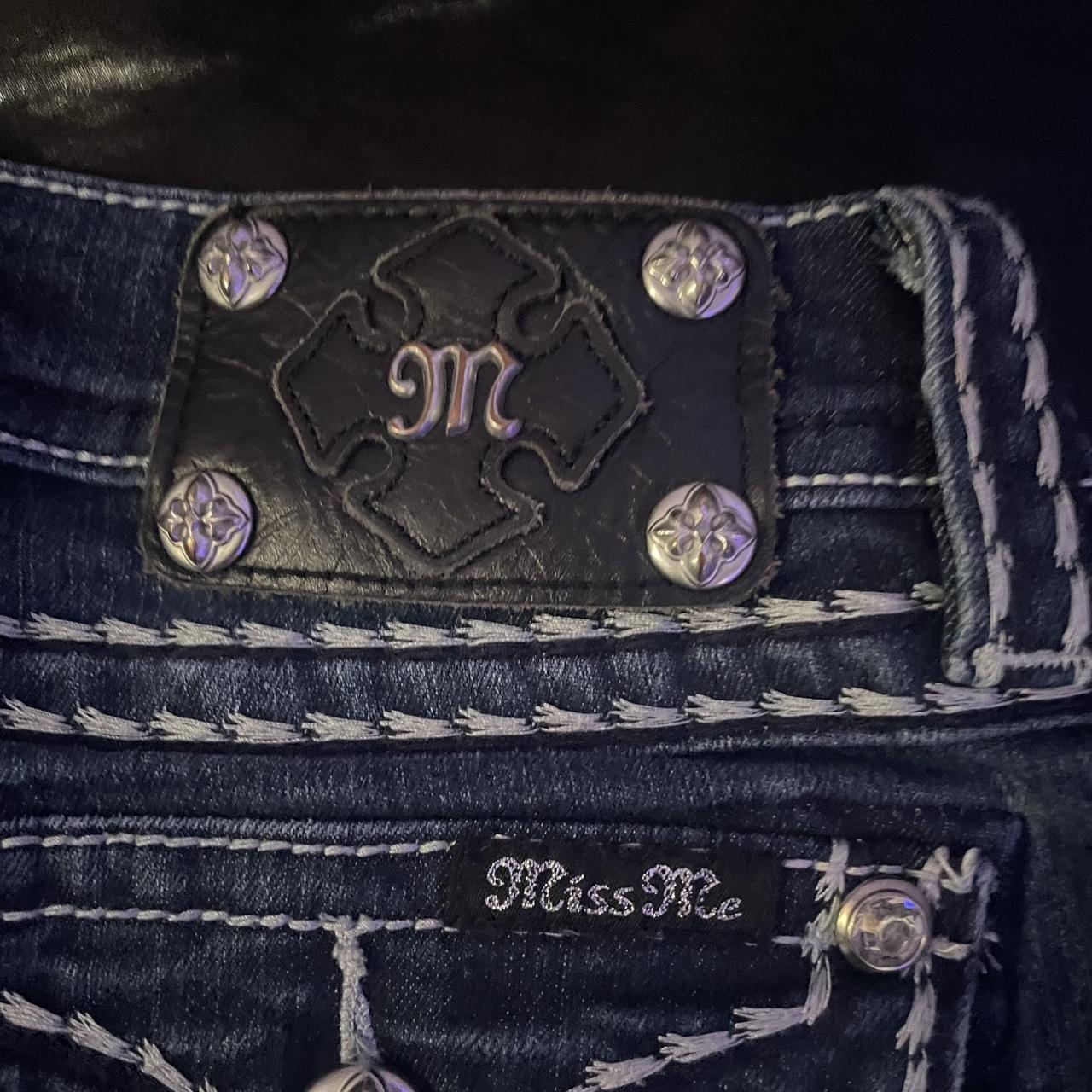 Miss Me Women's Navy Jeans | Depop