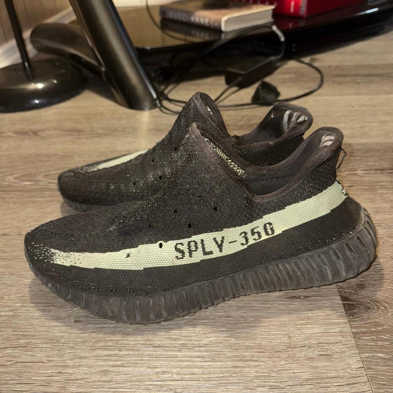 Adidas Yeezy Boost 350 V2 Core Black White Sneakers... | Depop