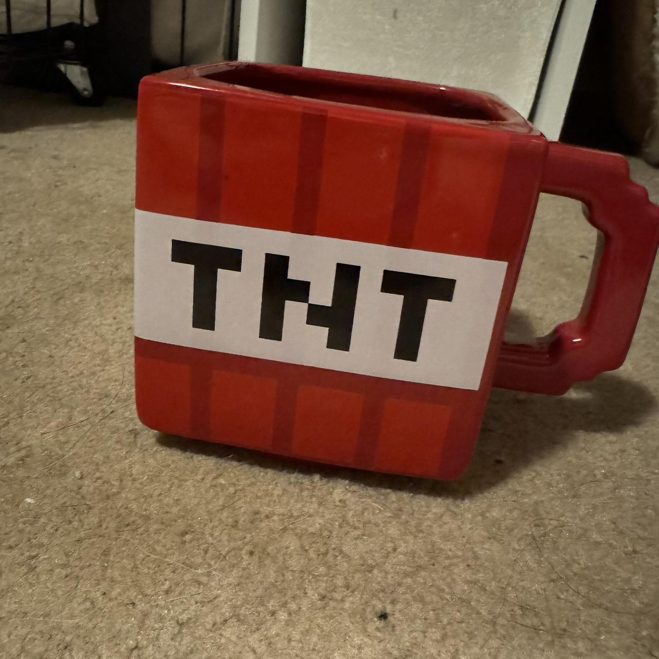 Minecraft TNT inspired mug Never used - Depop