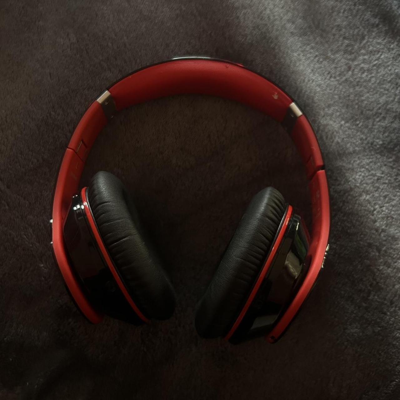 Red and Black headphones - Depop