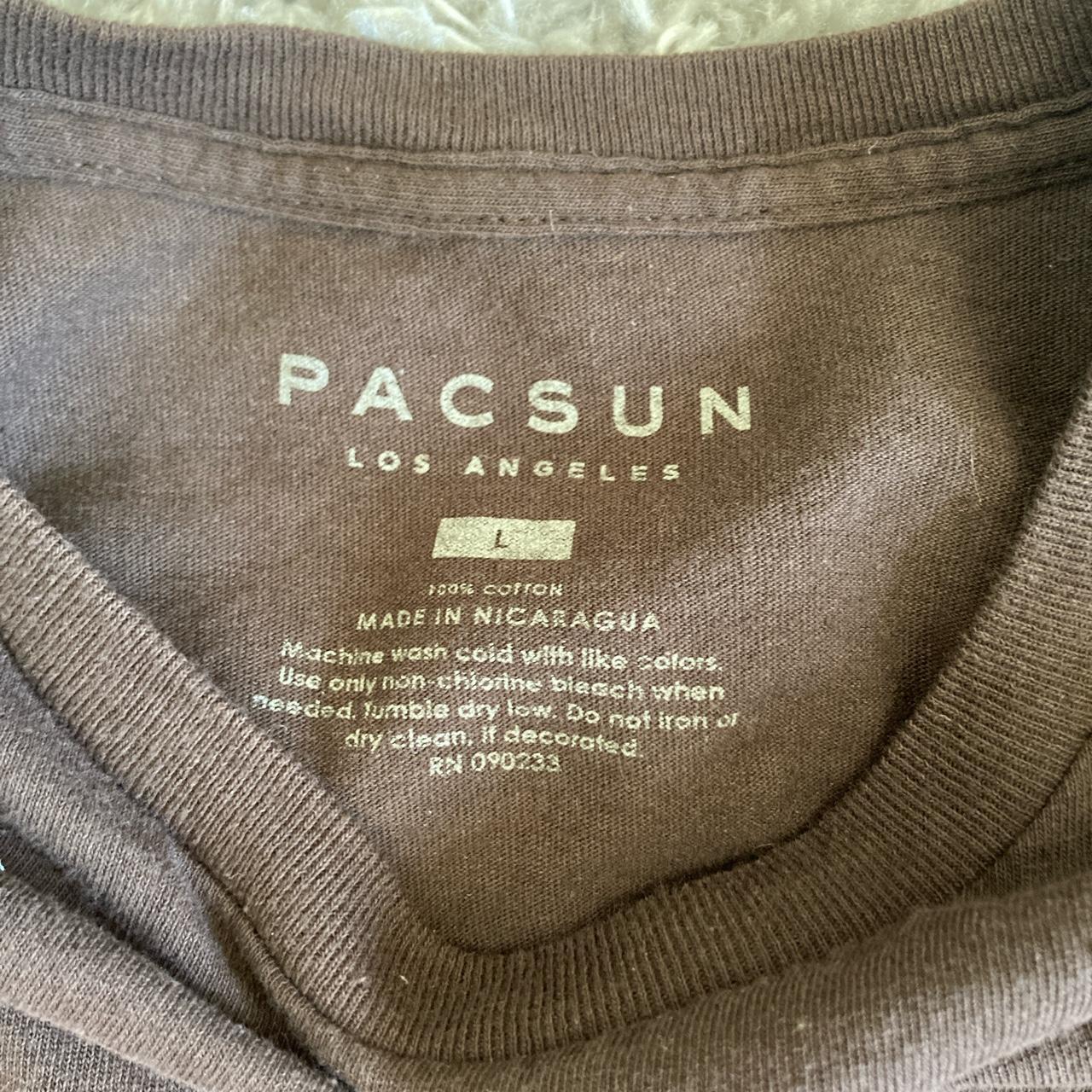 PacSun Men's Brown T-shirt | Depop