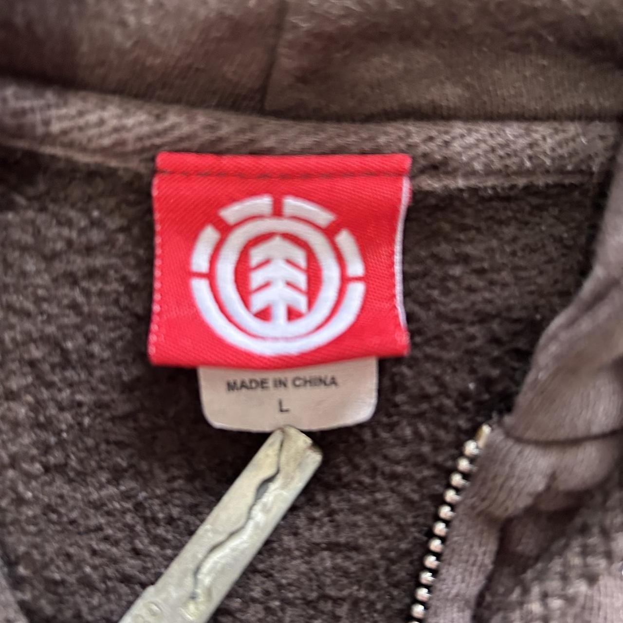 Awesome brown element zip up hoodie with a sick... - Depop