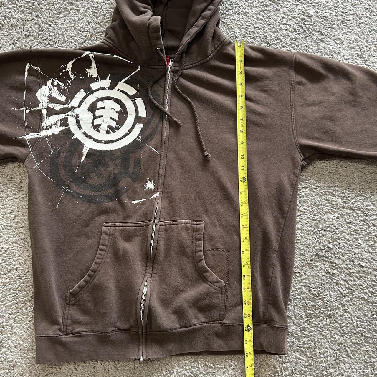 Awesome brown element zip up hoodie with a sick... - Depop