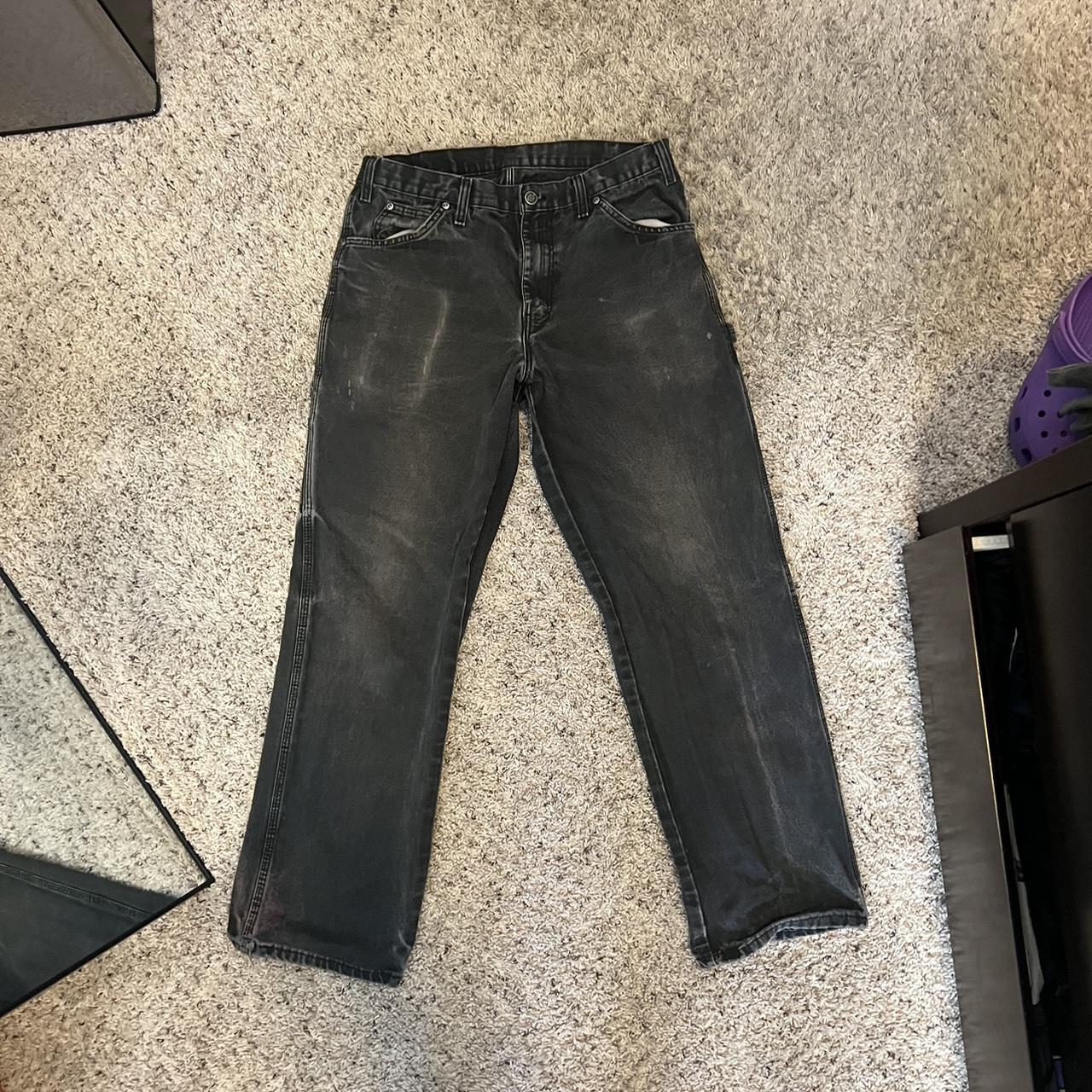 Grey Dickies Denim #dickies #denim #grey #jeans #pants - Depop