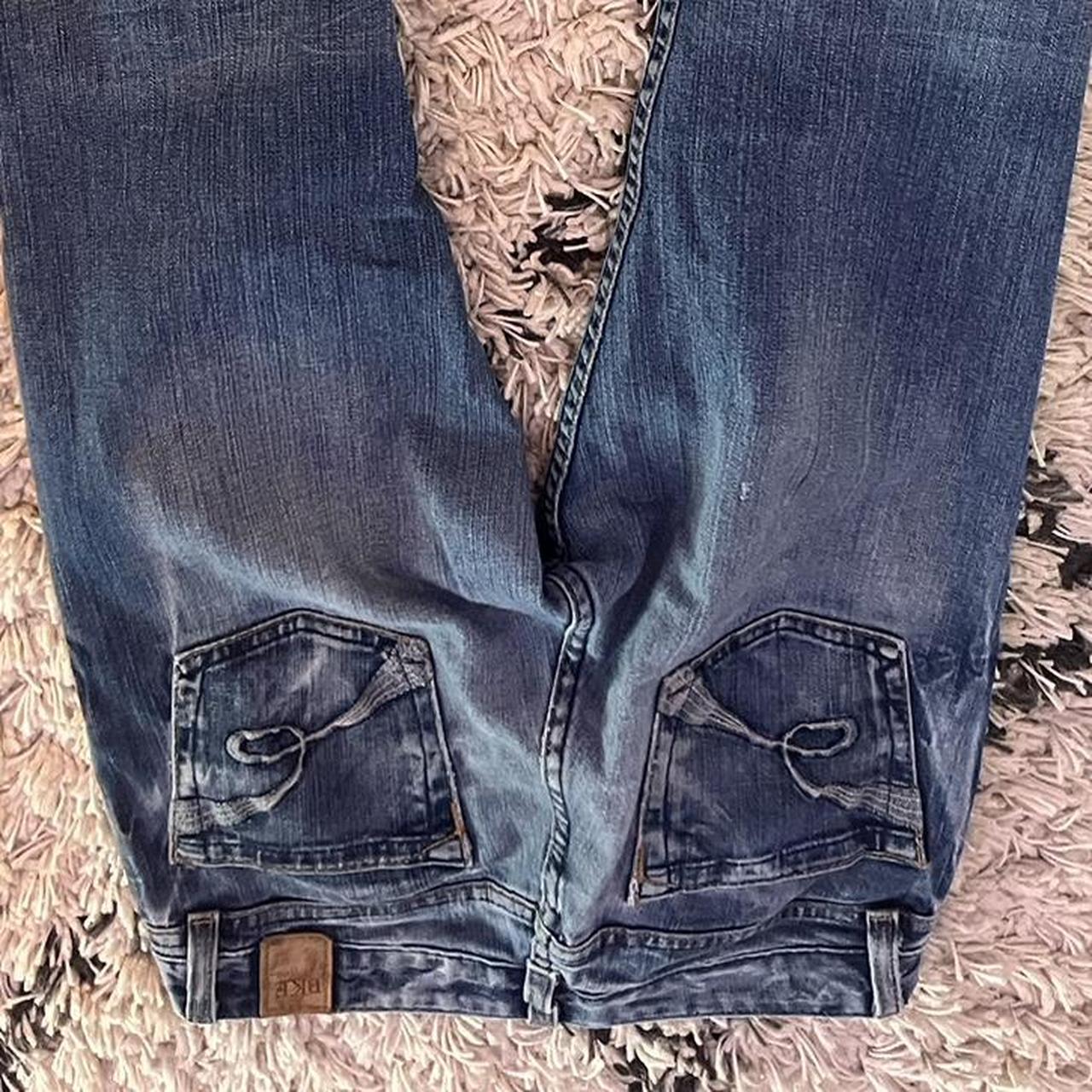 BKE denim, perfect dark wash lowrise. bootcut jeans.... - Depop