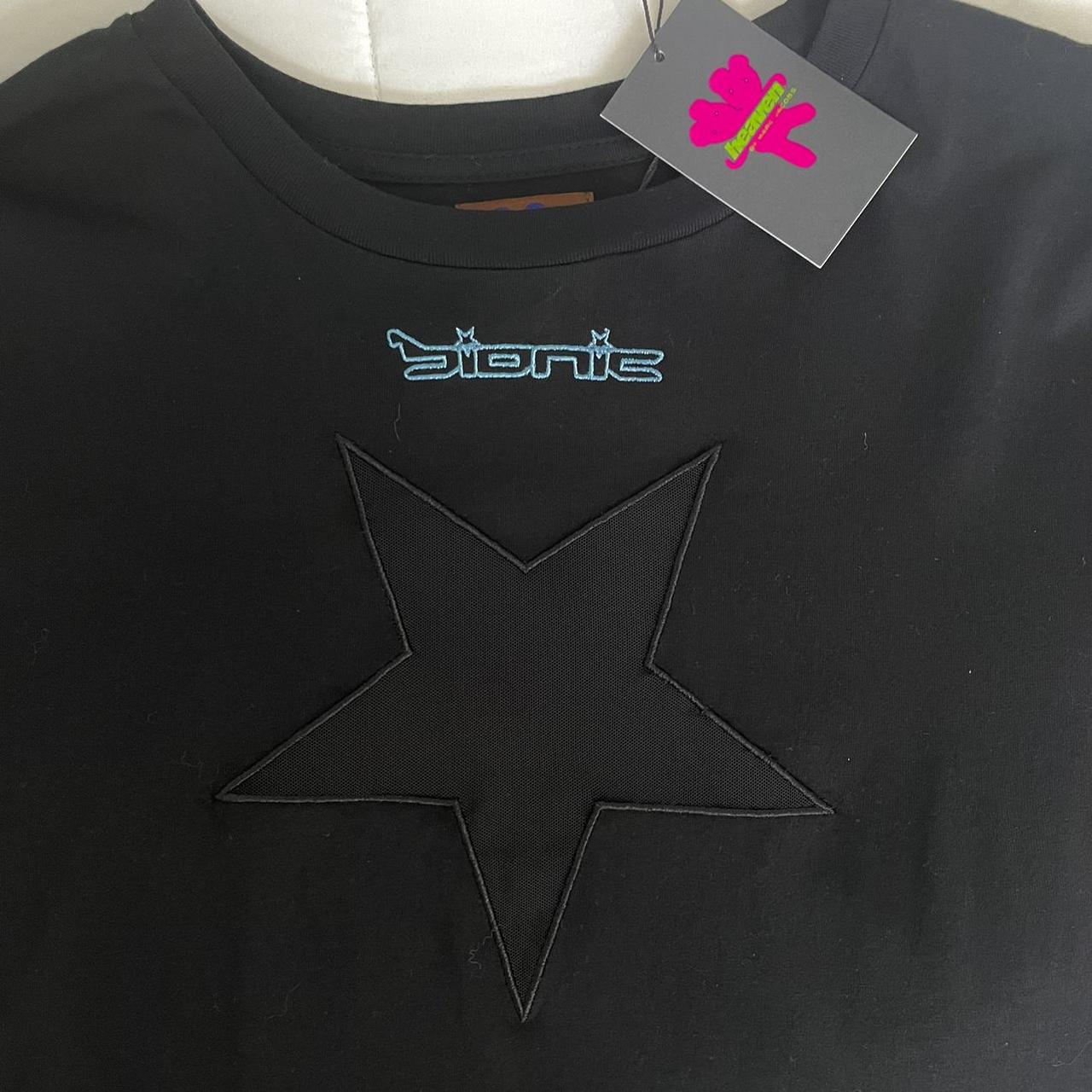 Heaven Marc Jacobs star mesh baby tee brand... - Depop
