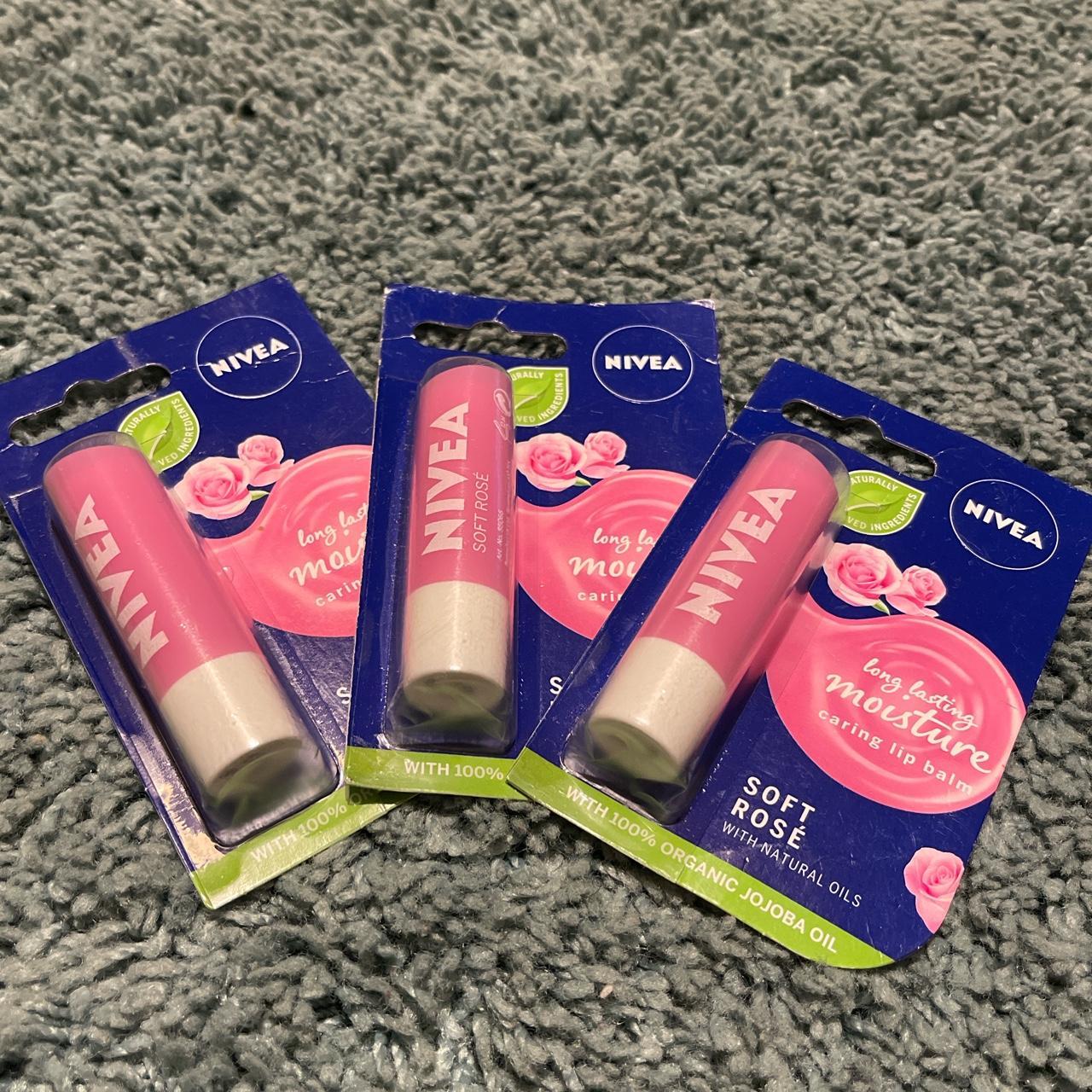 Nivea Soft Rose Caring Tinted Lip Balm Bundle -... - Depop