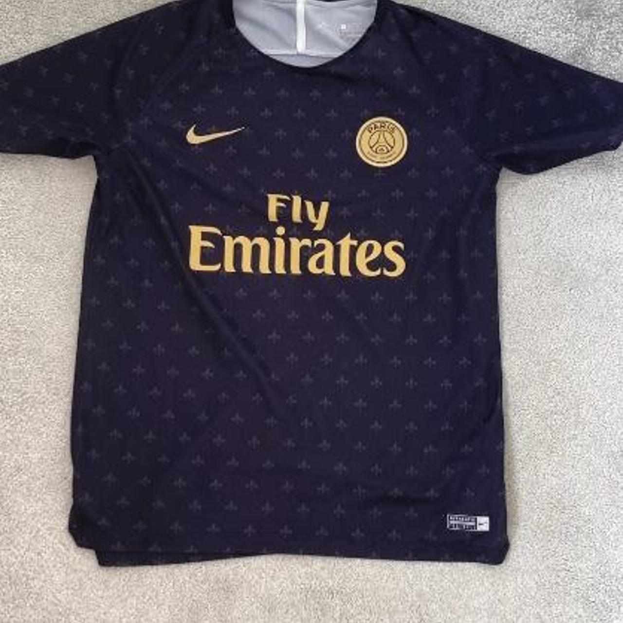 Black and gold PSG training shirt Season... - Depop