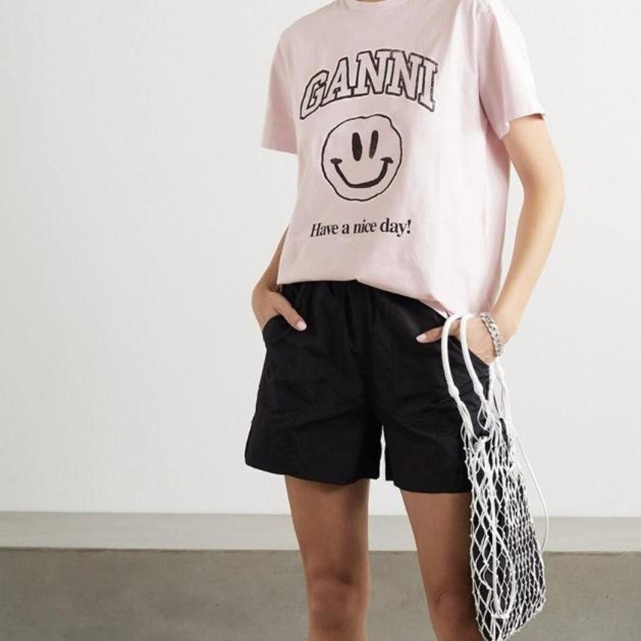 GANNI - Have a nice day tee classic T-shirt with... - Depop