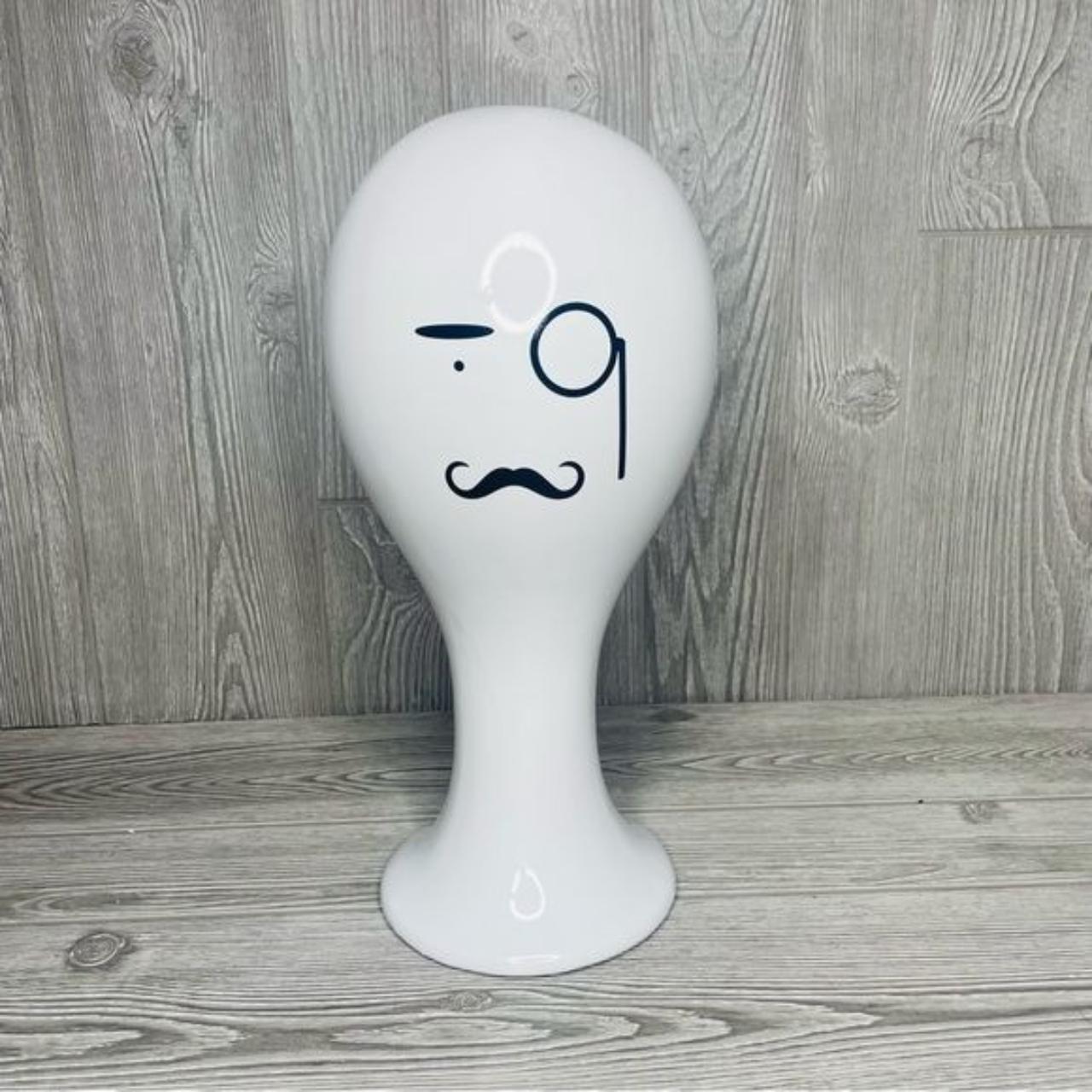 Home decoration balloon mannequin head with mustache... - Depop