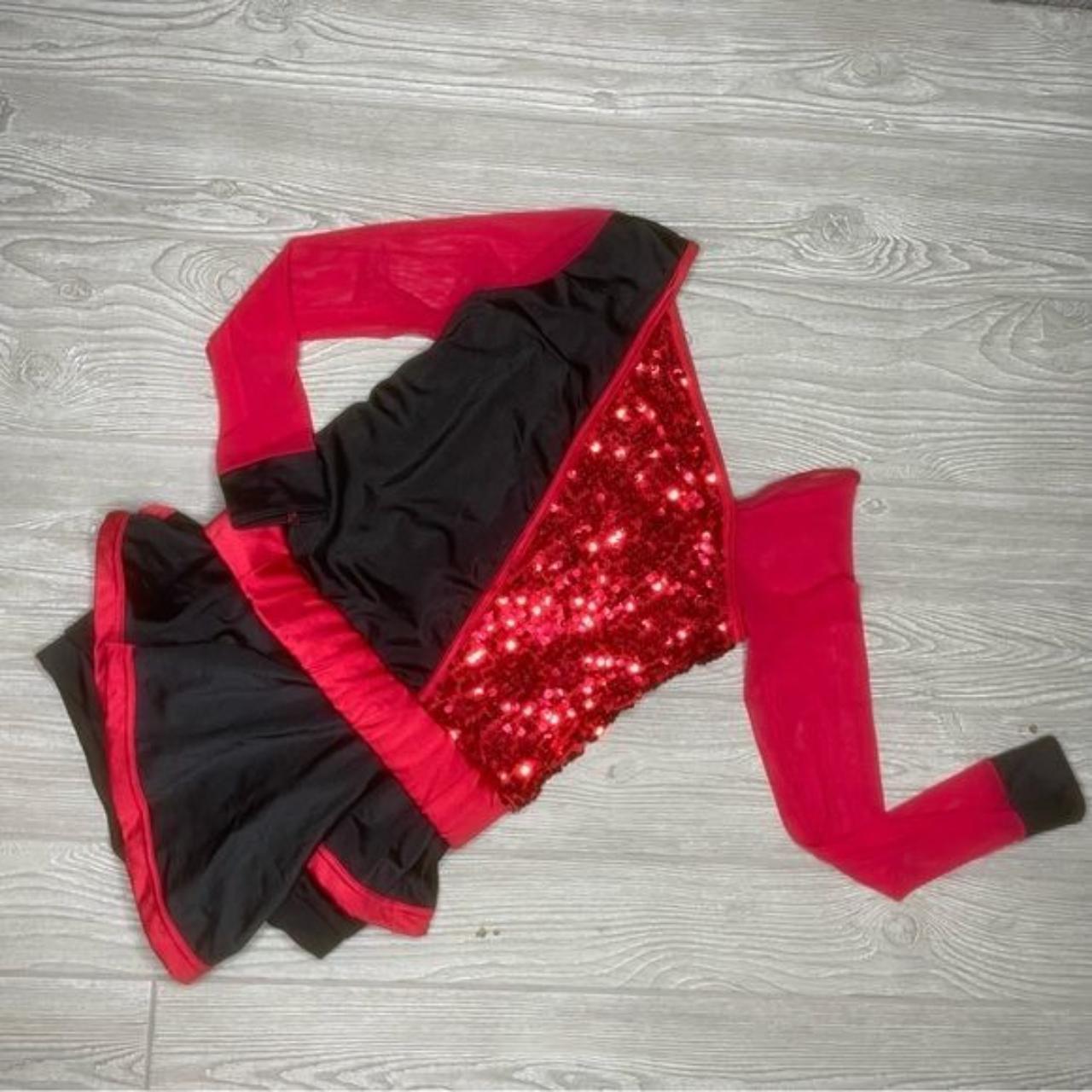 Weissman I’m dat chick red and black sequin tutu... - Depop