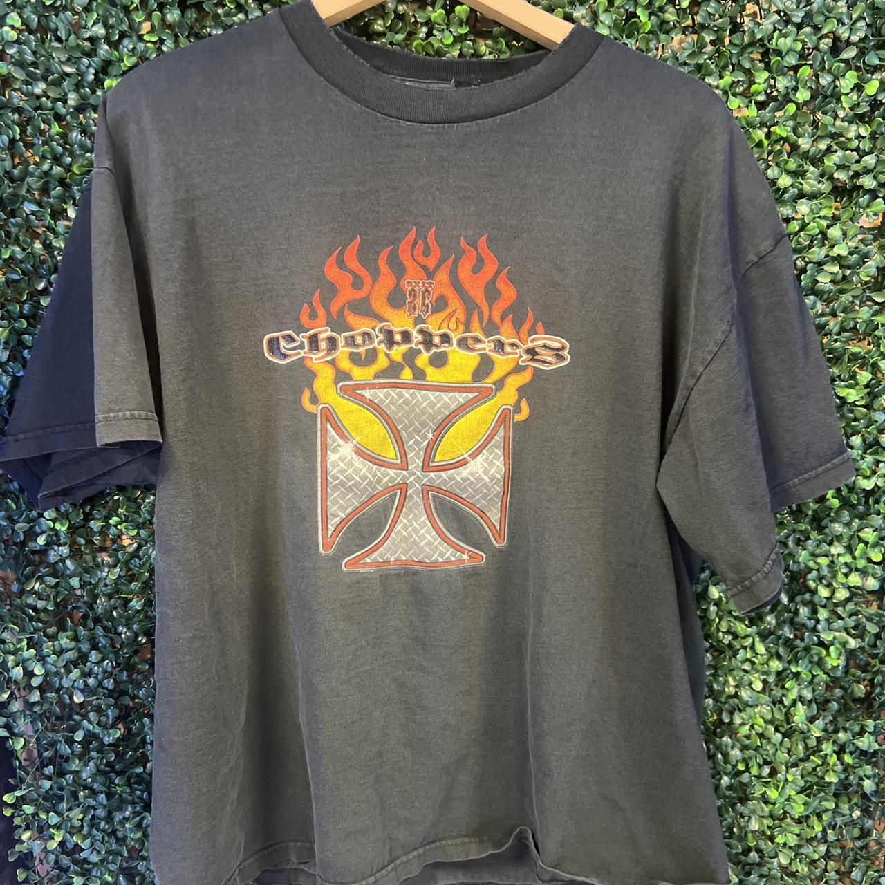 Vintage Y2K Exit 26 Choppers Graphic Tee Shirt Mens... - Depop