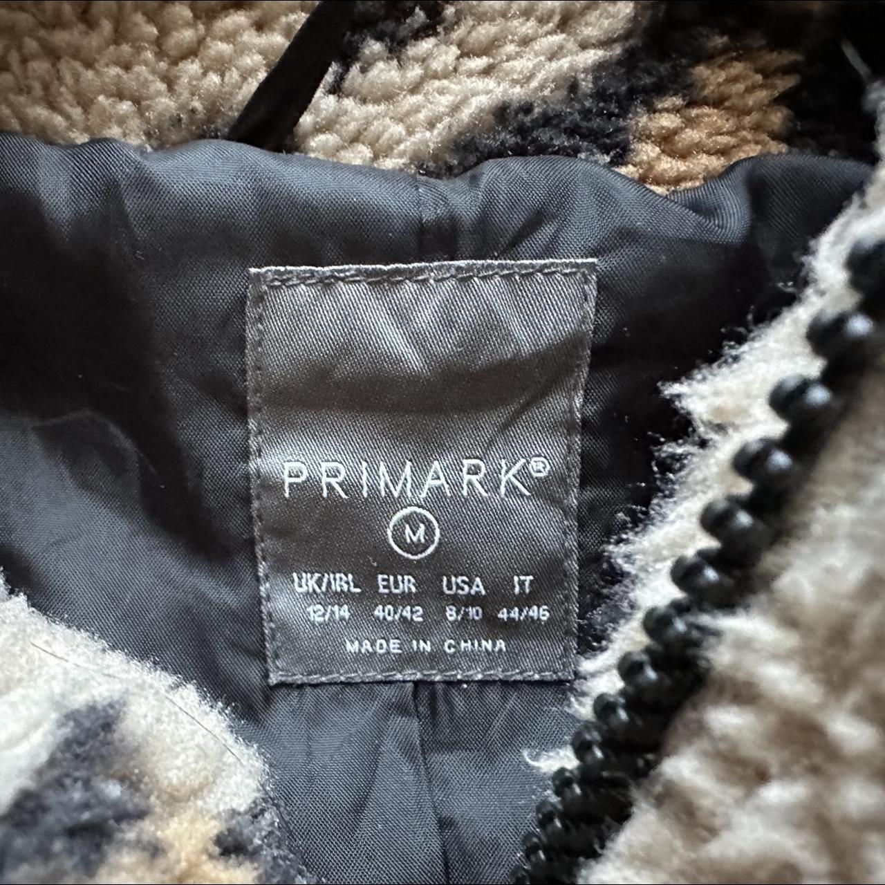 Leopard print teddy bear jacket from Primark size M... - Depop