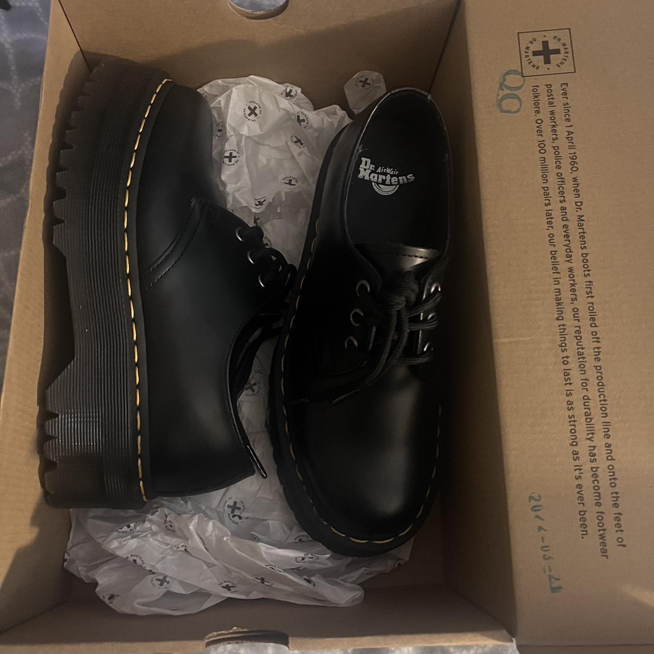 platform doc martens 1461 quad size 7W barley worn ,... - Depop