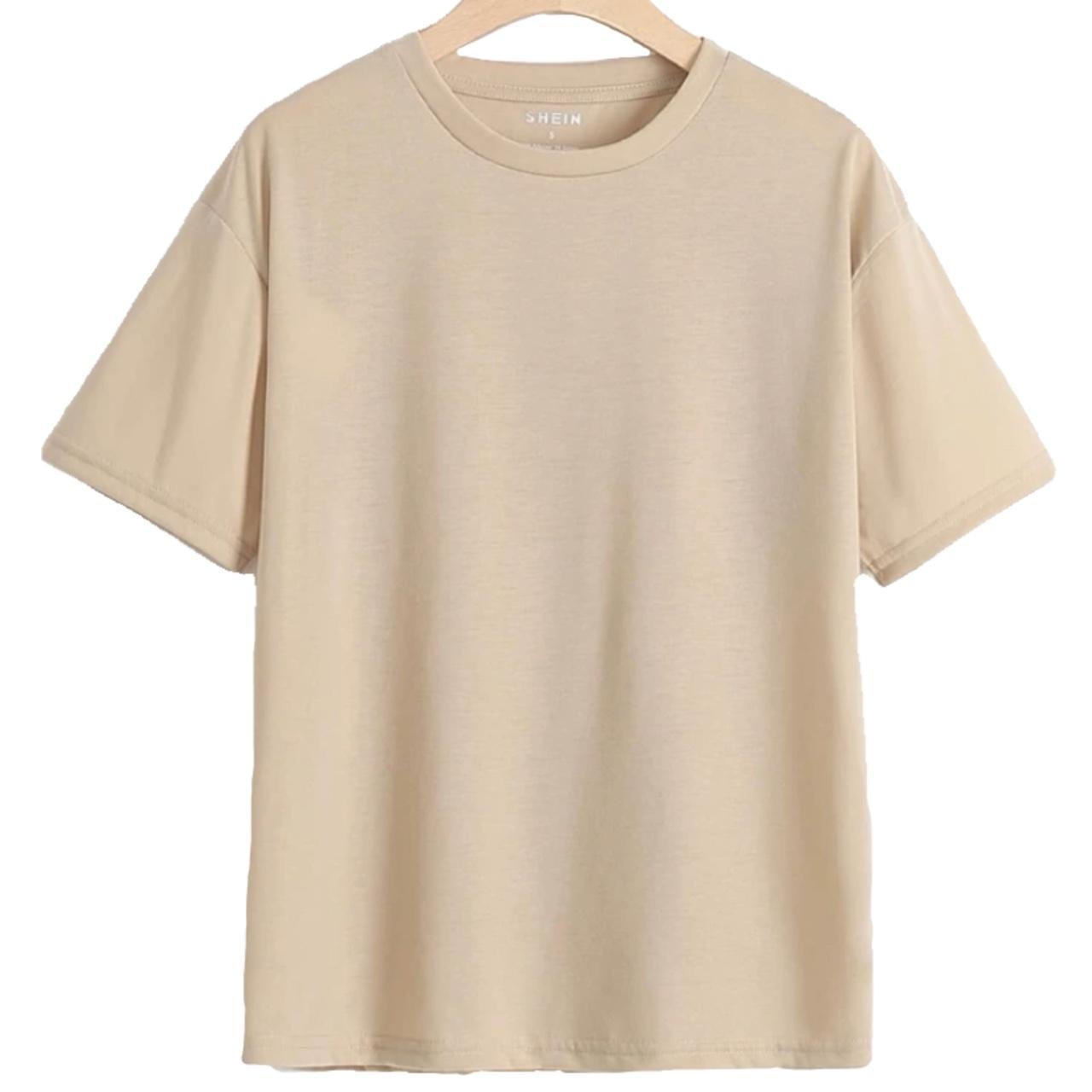 plain beige shirt 🌠 A closet staple and super cute!... - Depop