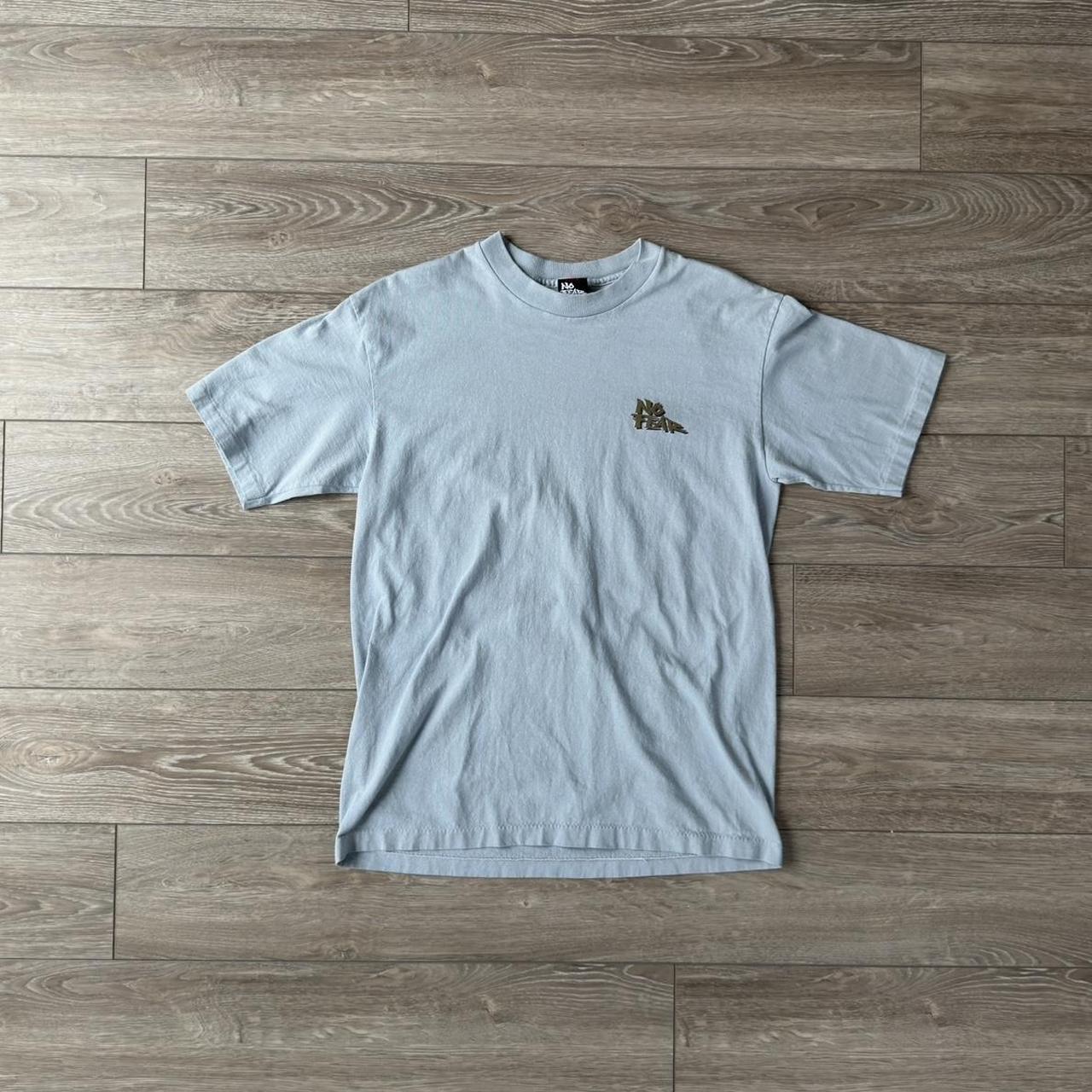 Vintage 90’s Blue No Fear Box T-shirt Rare big... - Depop