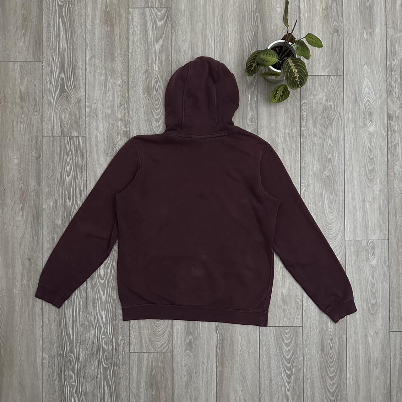 Y2K Maroon Nike Hoodie Clean essential with a... - Depop