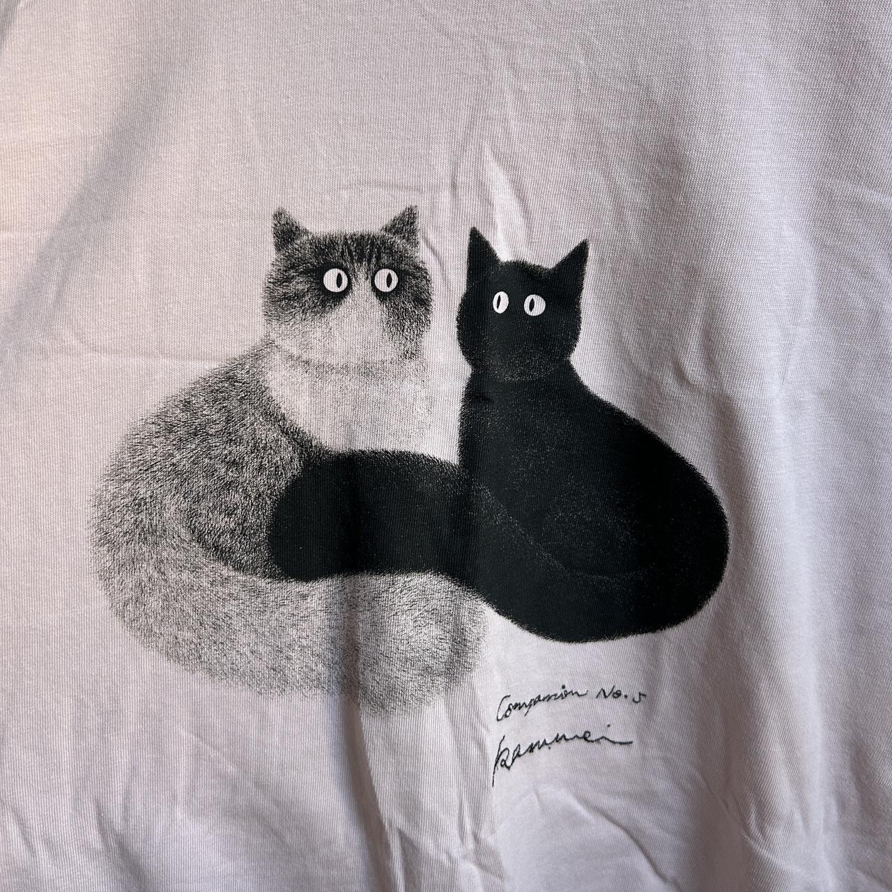 Dusty Pink Cat top from Uniqlo Great condition - Depop