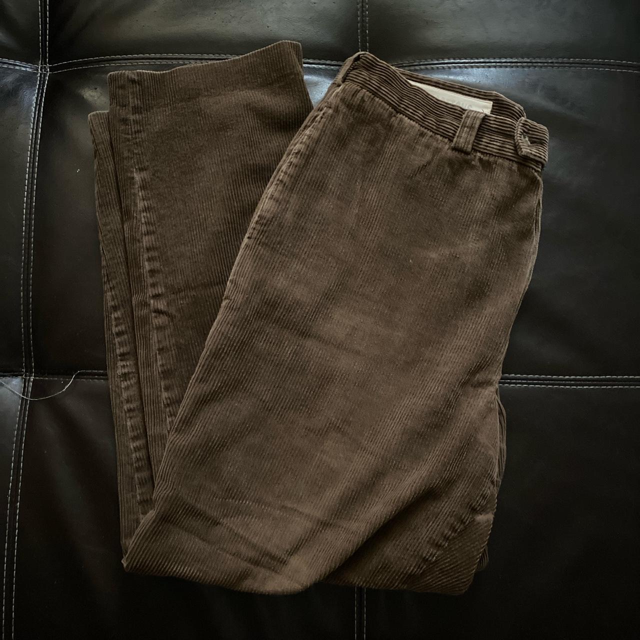 📌Brown Perry Ellis Corduroy Pants 🙋‍♂️Mens 📏W 36 x L... - Depop
