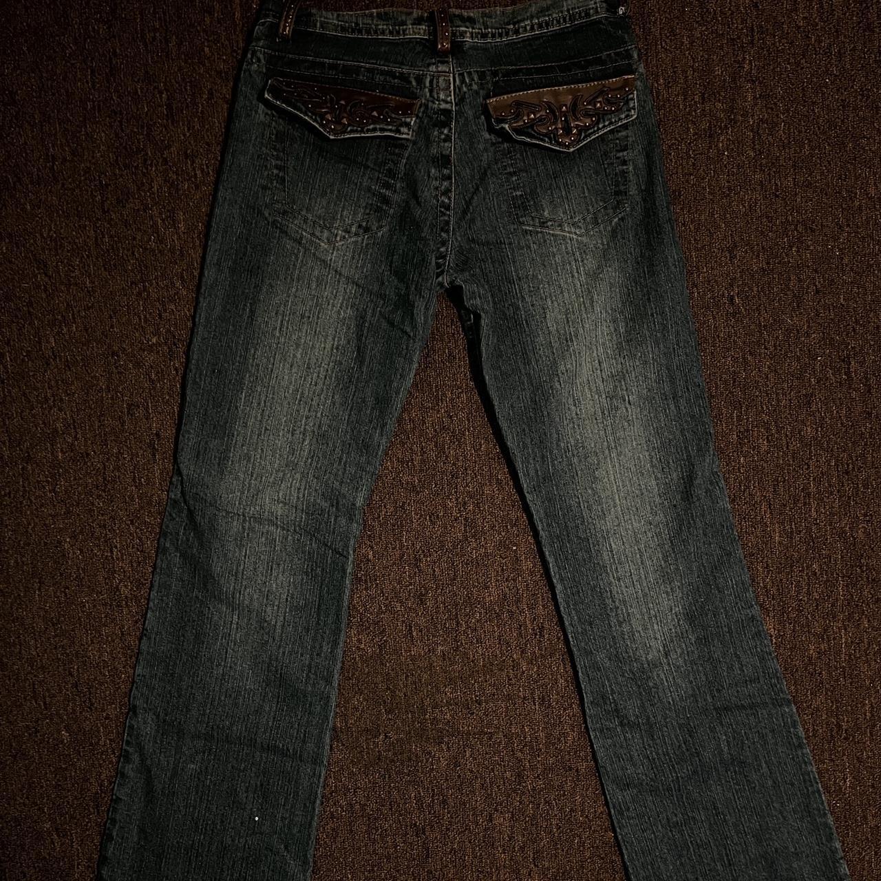 No fuze bootcut denim, thrifted They are in good... - Depop