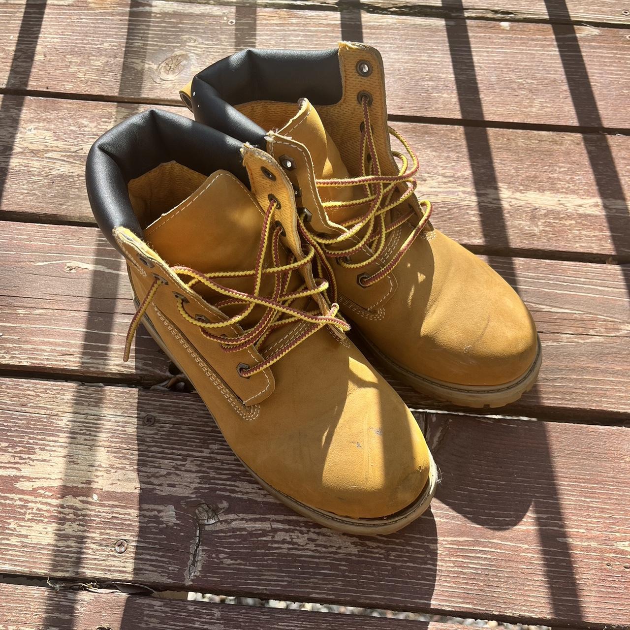Tan Work Boots The perfect alternative for... - Depop