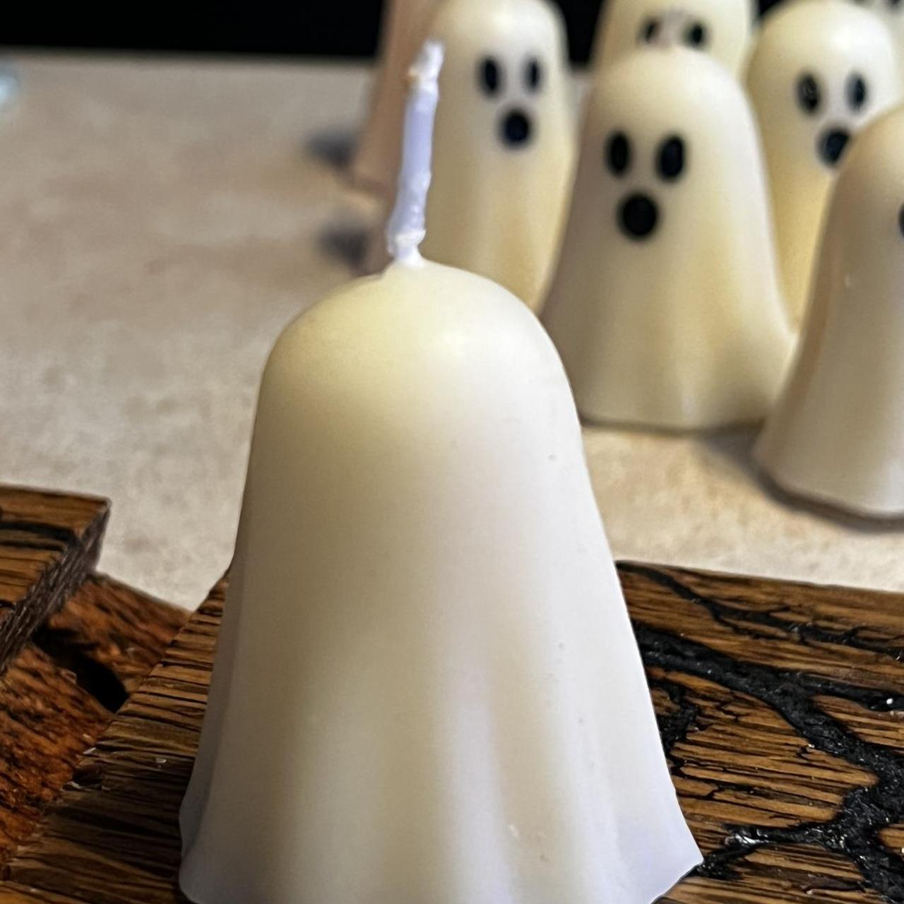 Wax Ghosts candles with white sparkle Mica powder... - Depop