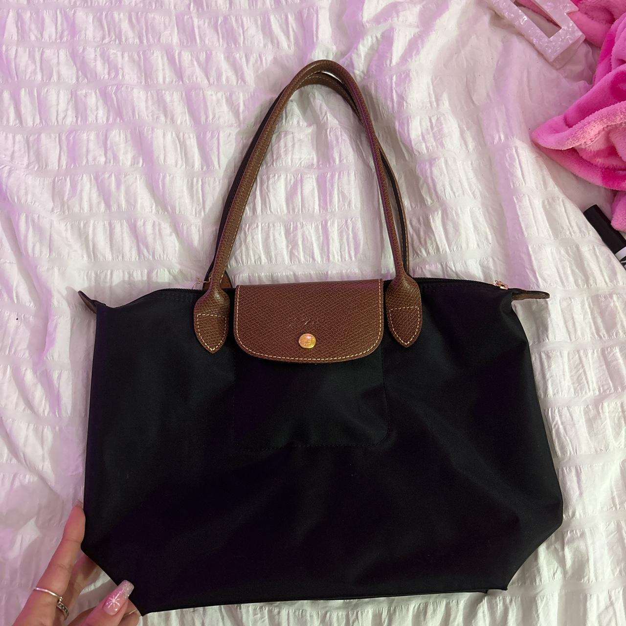 black small longchamp perfect condition!! - Depop
