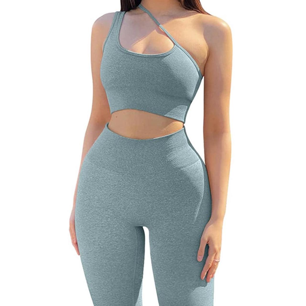 Seamless 2 Piece Workout Set - High Waisted/ Very... - Depop