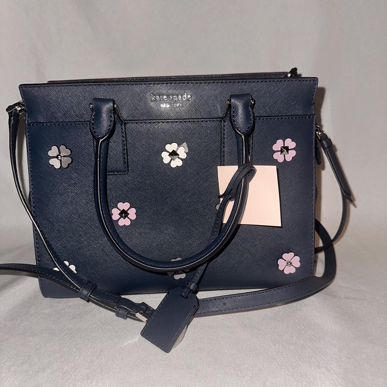Kate Spade Cameron Spade Flower Appliqué Satchel New... - Depop