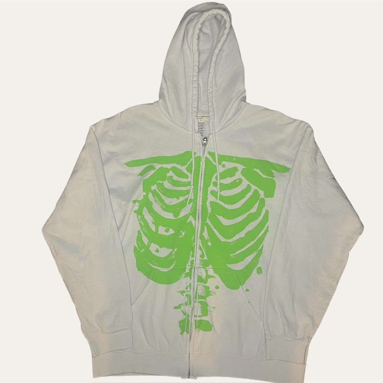 •Project Social T skeleton Zip-Up • Size S/M •... - Depop