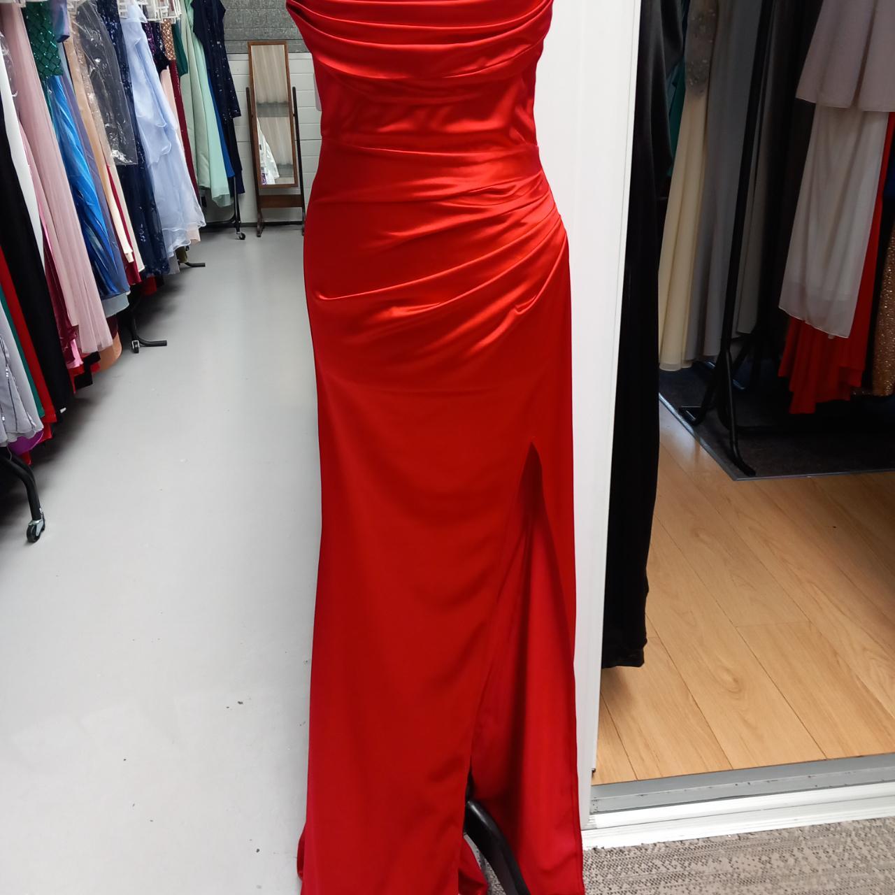 Side Split Dress (Red) Cocktail, Cruise, Formal,... - Depop