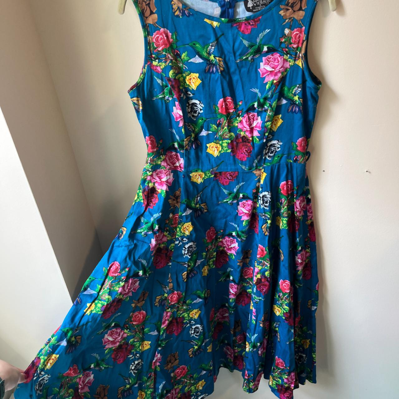 Lady V London Vintage Style Hummingbird and Floral... - Depop