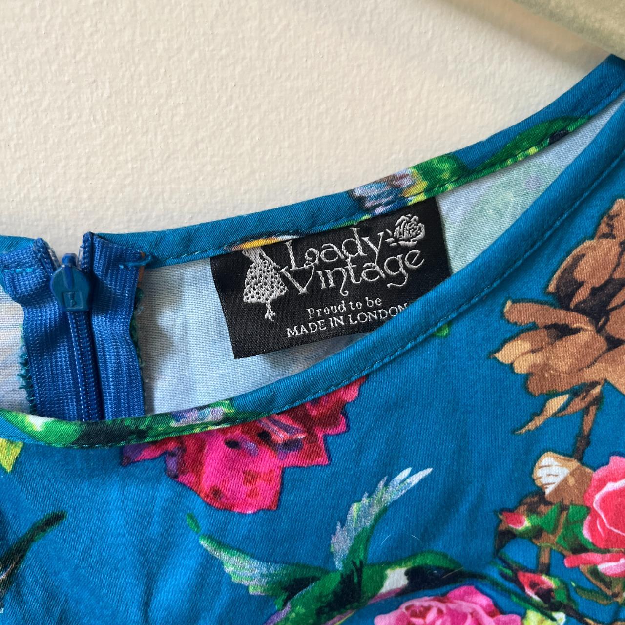 Lady V London Vintage Style Hummingbird and Floral... - Depop