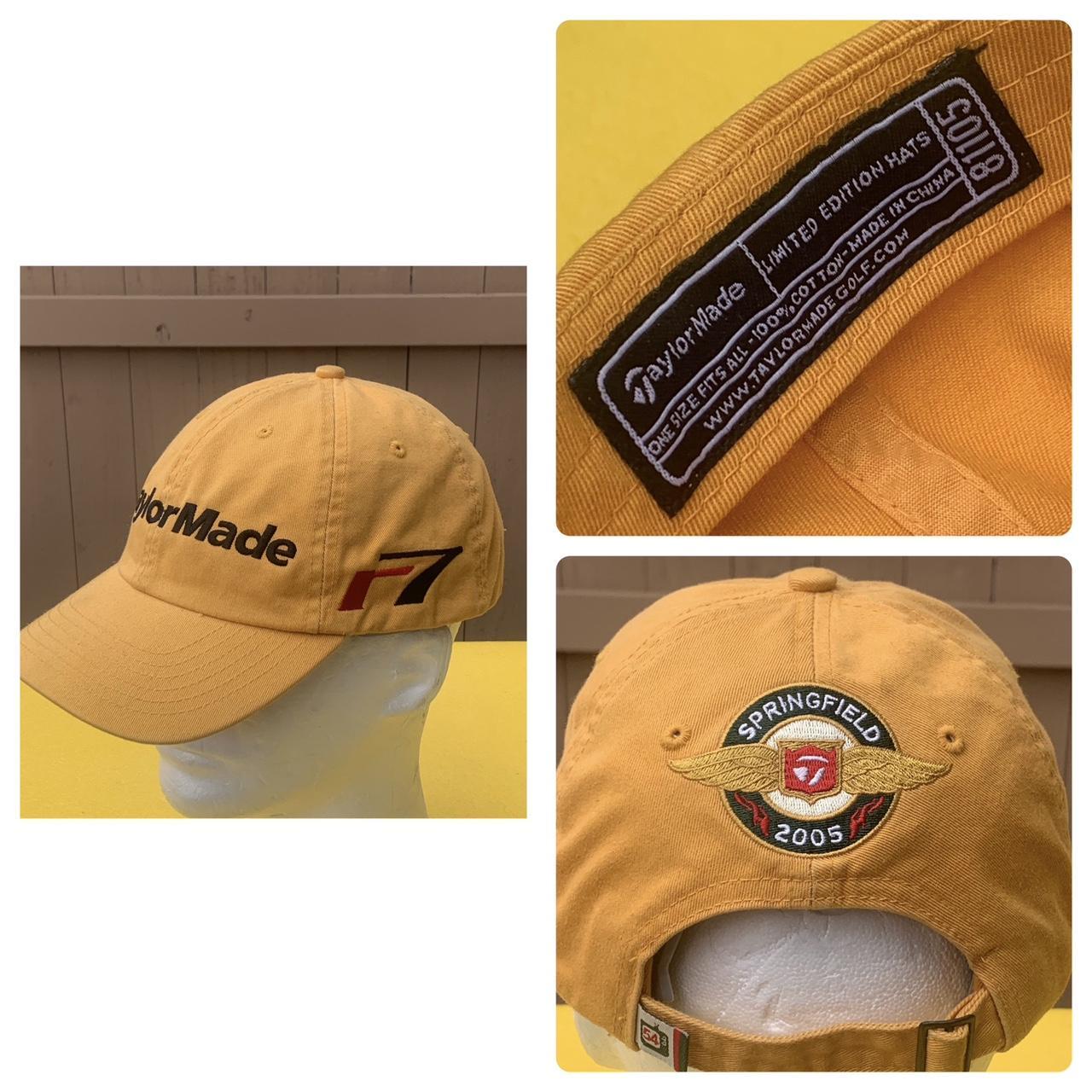 Taylormade men's Gold Yellow Hat RARE TaylorMade... - Depop