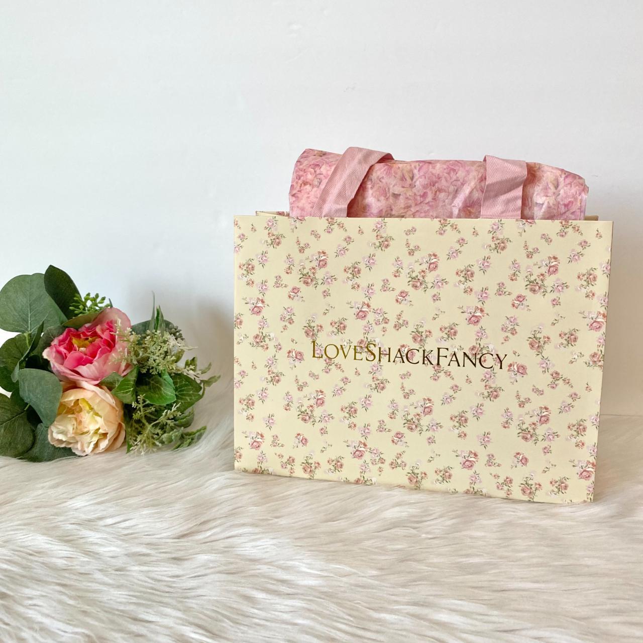 Loveshack Fancy Shopping Bag with Tissue Paper!💐... - Depop