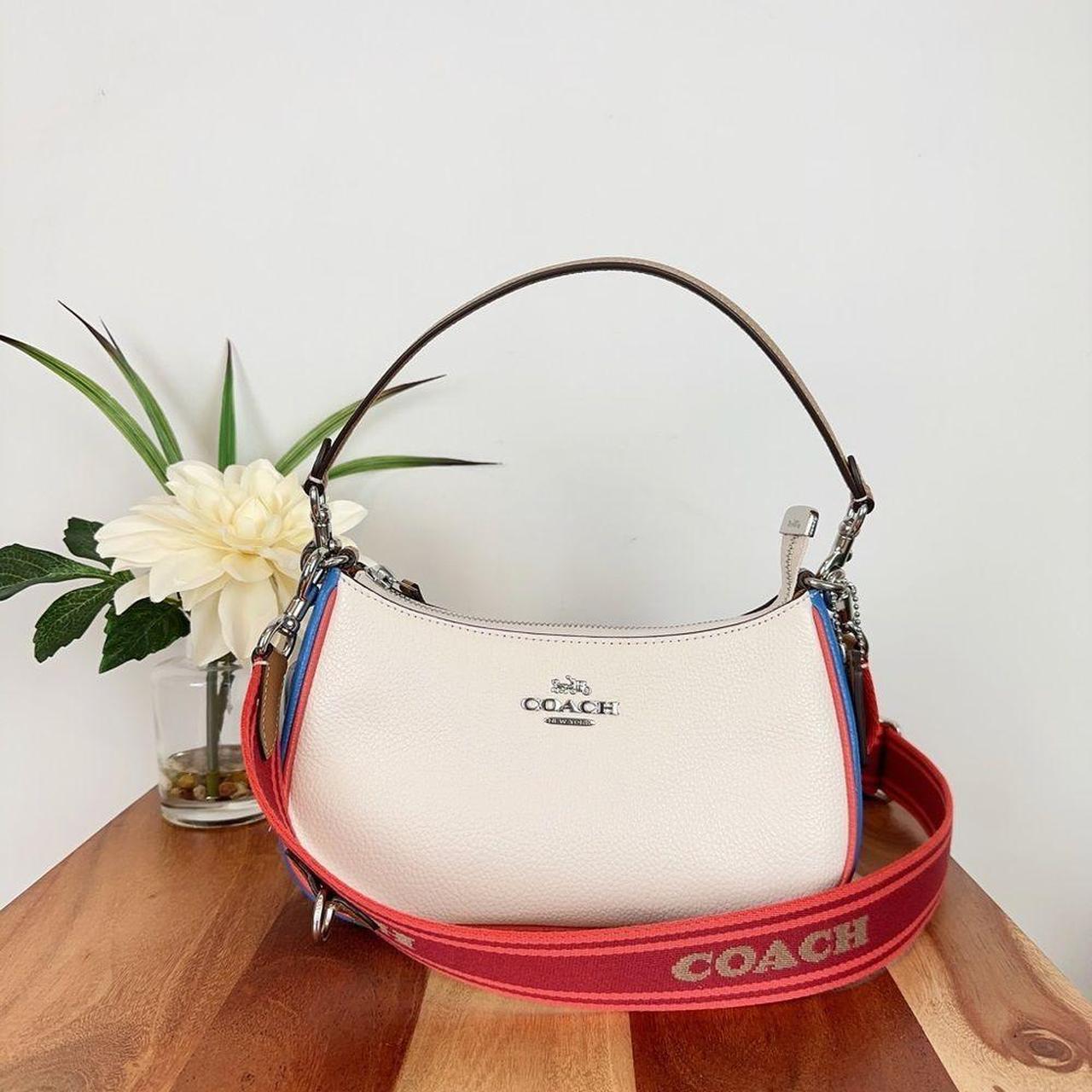 NWT Coach Teri Leather Shoulder Bag In... - Depop