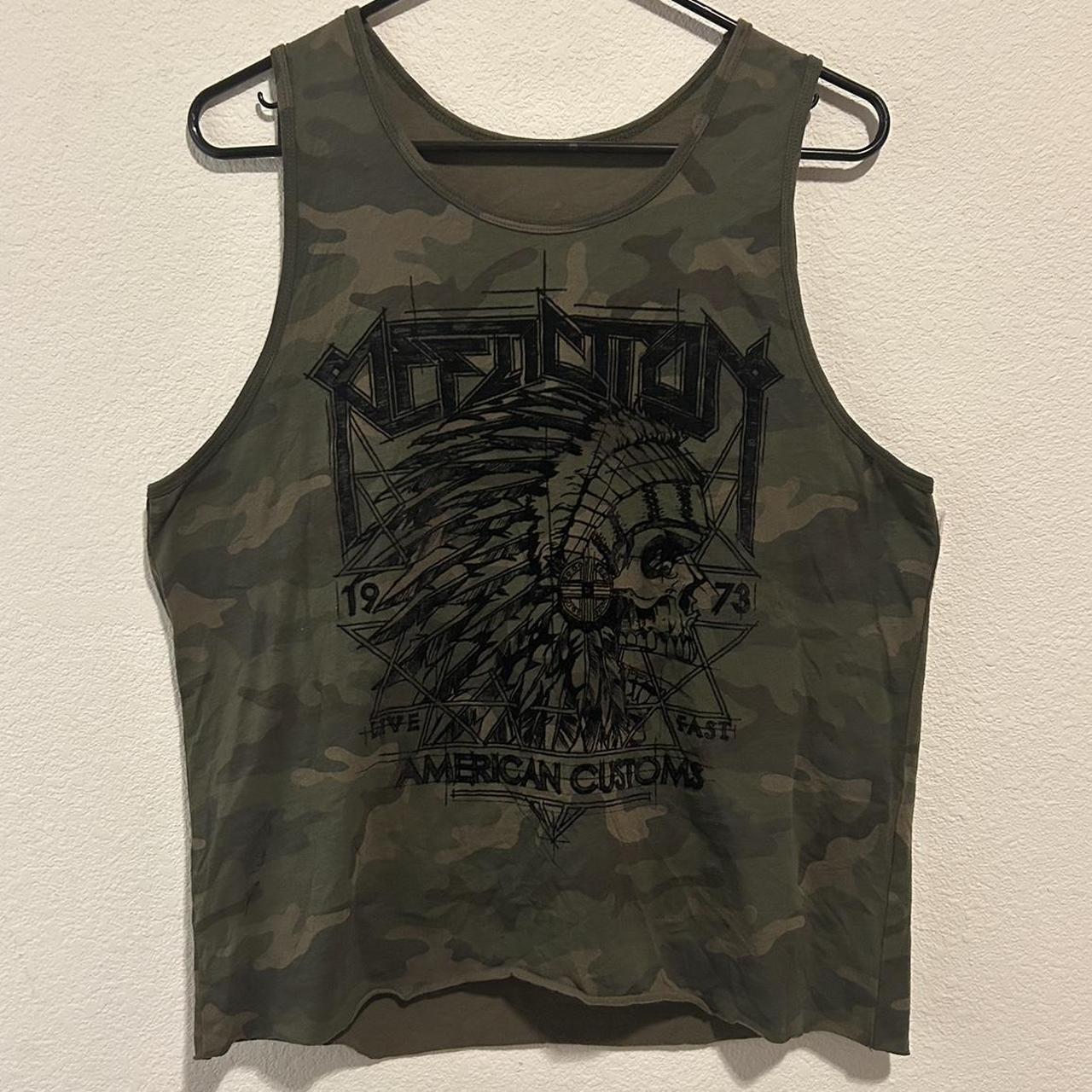 AFFLICTION MENS WIFE BEATER/TANK TOP no signs of... - Depop