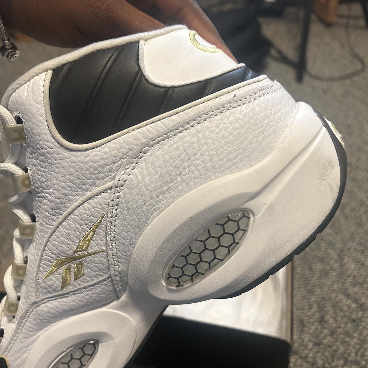 Reebok Questions lightly worn. Pictures of scuffs... - Depop