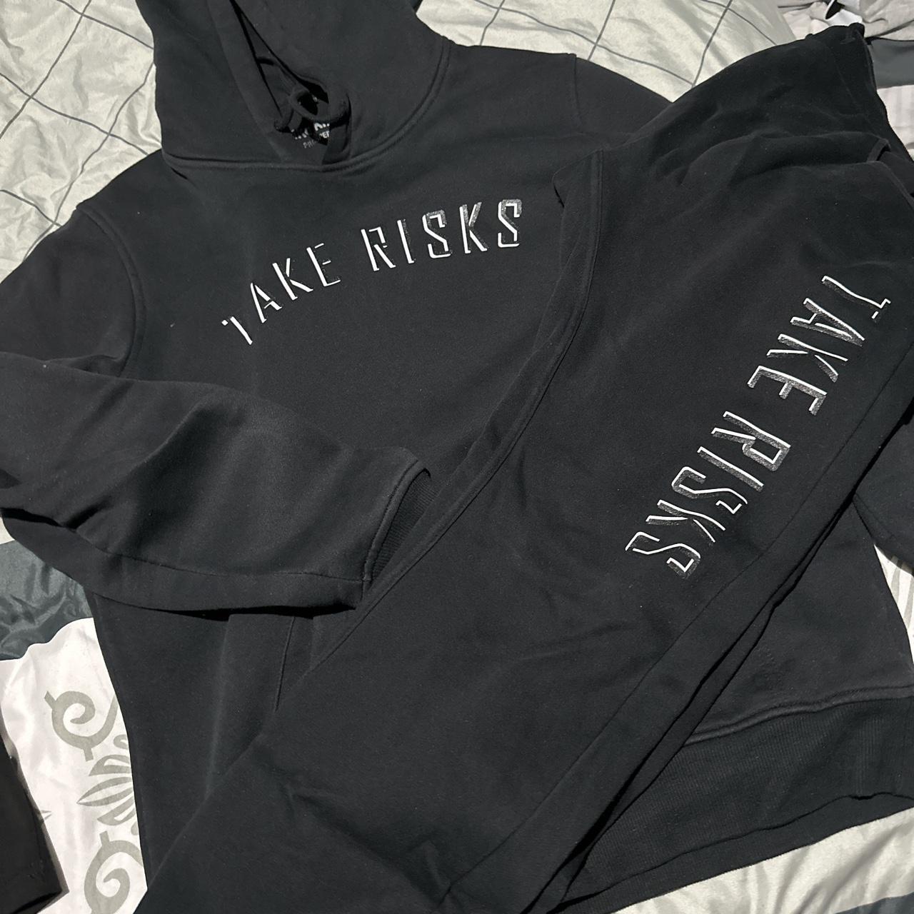 Take risks tracksuit - Depop