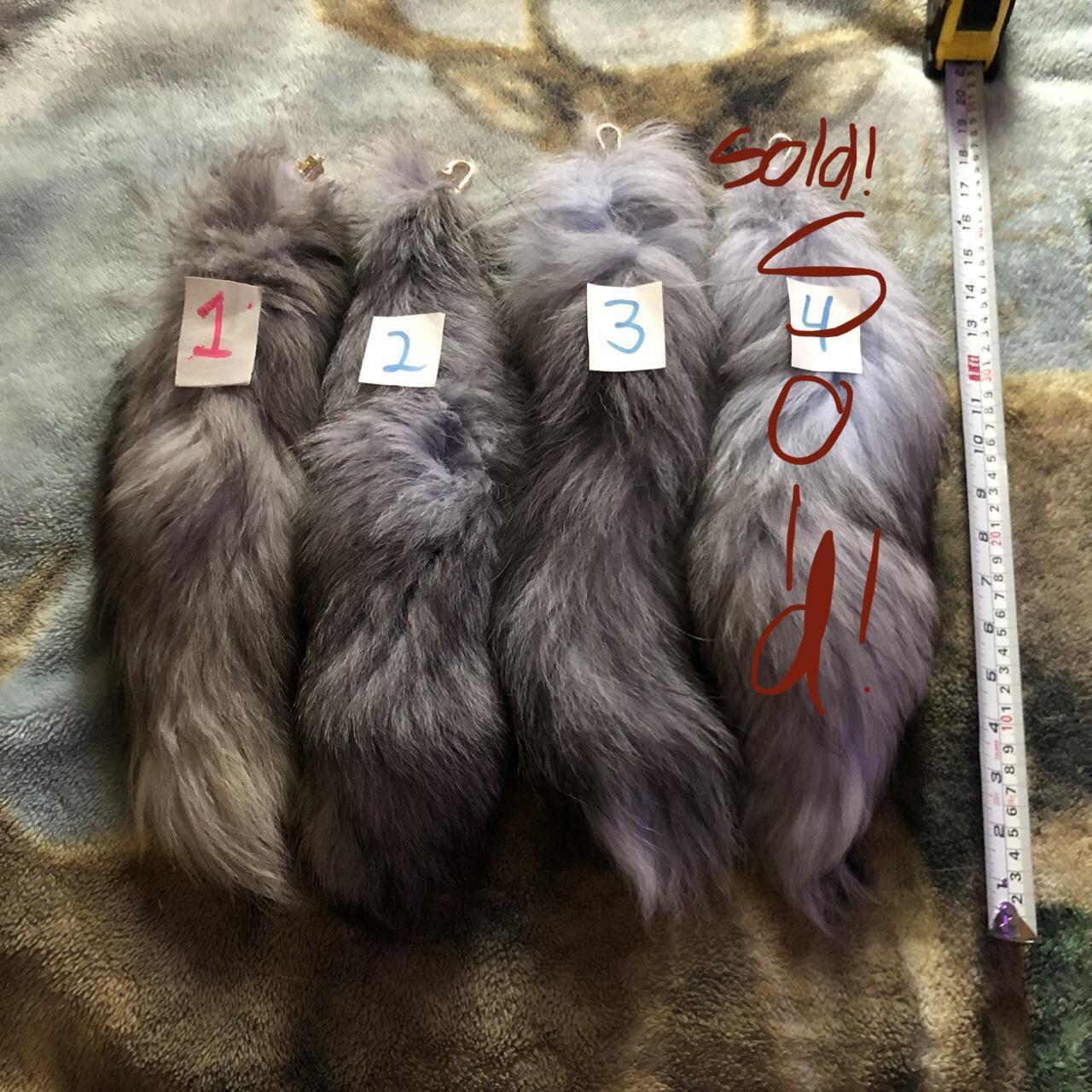Blue frost fox real tails taxidermy | Depop