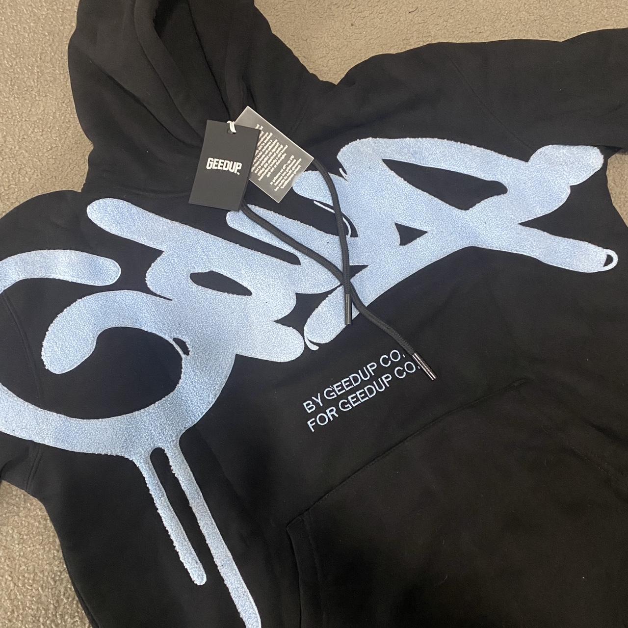 Authentic Geedup “handstyle” Jumper - Colour - baby... | Depop