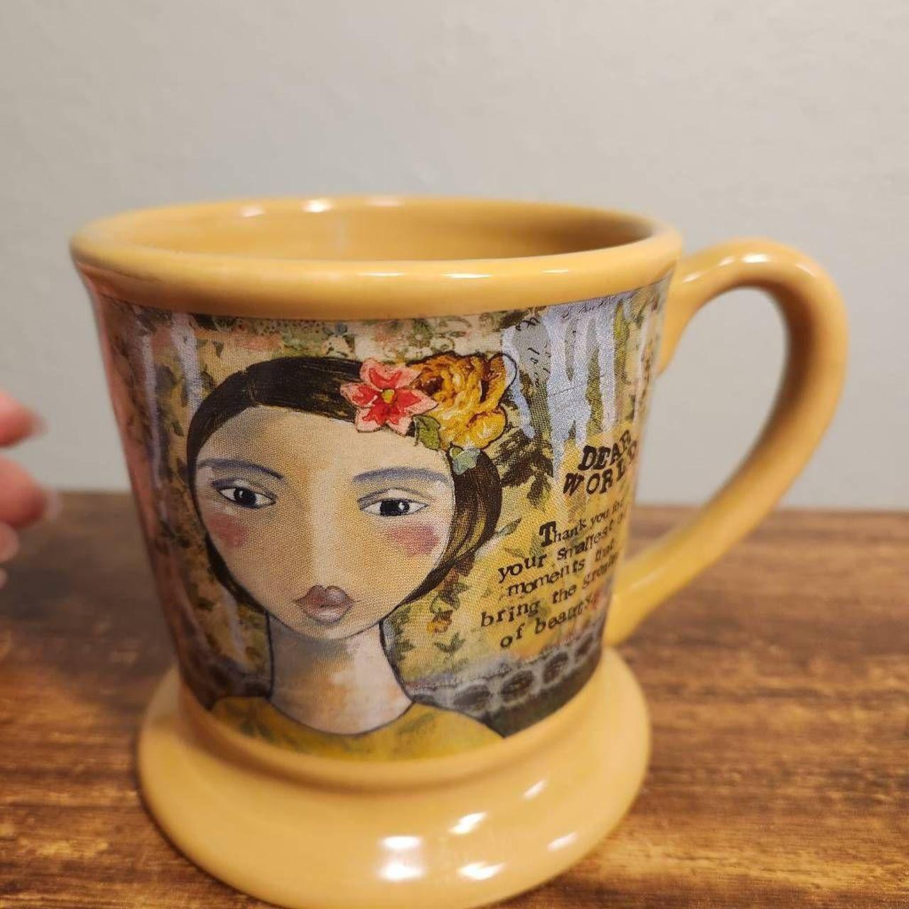 2022 oversized Kelly Rae Roberts Demdaco mug that... - Depop