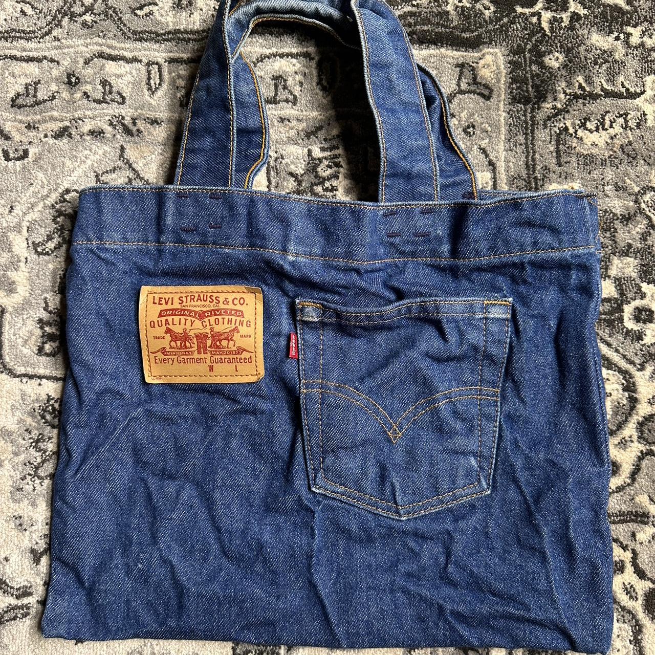 Levi’s denim handbag tote purse 12x14 Free... - Depop