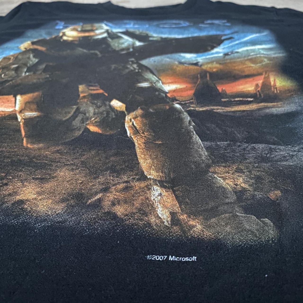 halo 3 promo t shirt 2007 microsoft mf presents size... - Depop