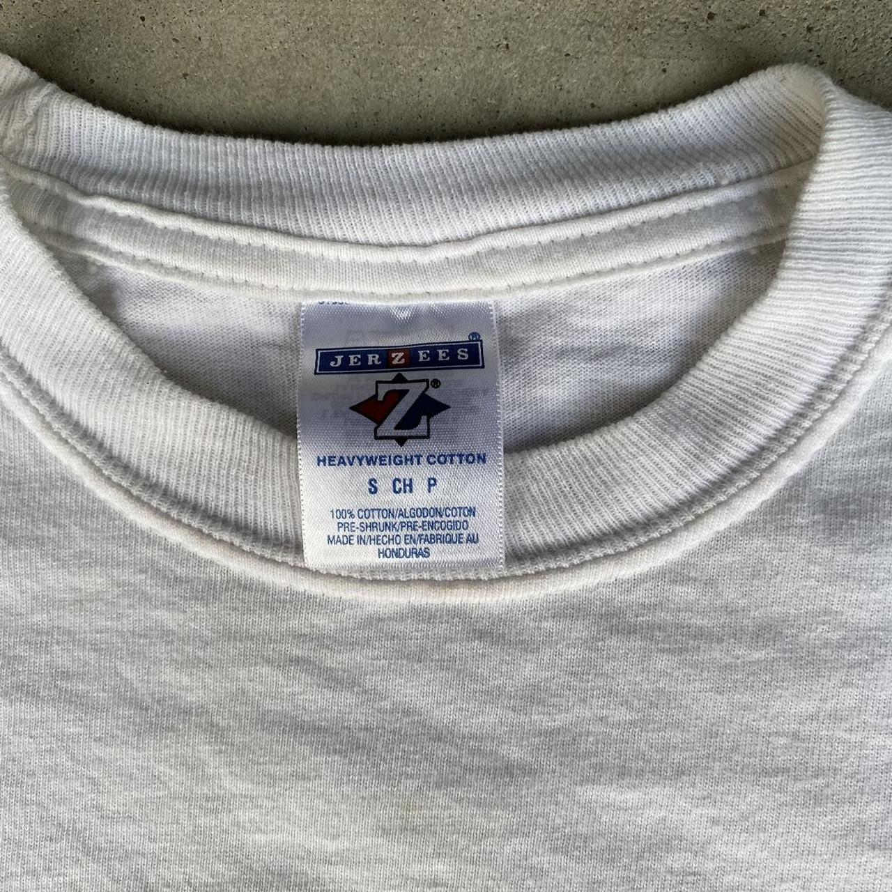 canada labatt blue light beer t shirt small stain... - Depop